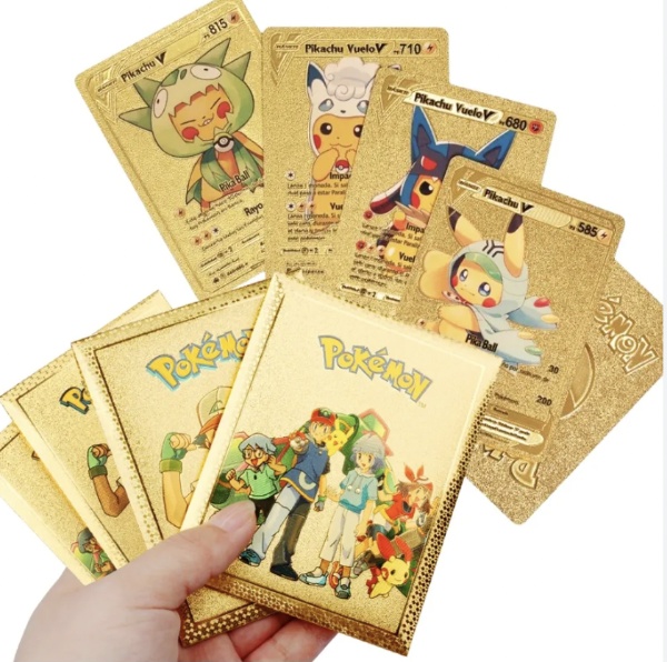 Carta Pokemon Sobre X10 Dorado Casa Yasmin